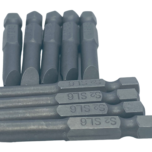 SL6 Straight / Flat Driver Bits (Packs of 10) | Direct Hardware